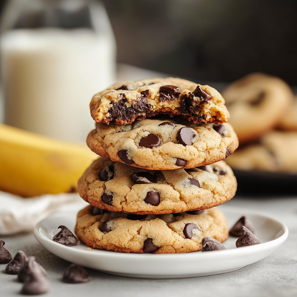 Irresistible Banana Chocolate Chip Cookies